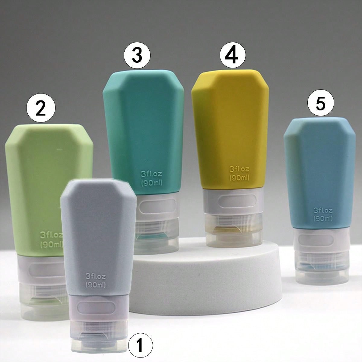 1PC Silica Gel Bottle Travel Squeeze Tubes Empty Travel Shampoo And ...