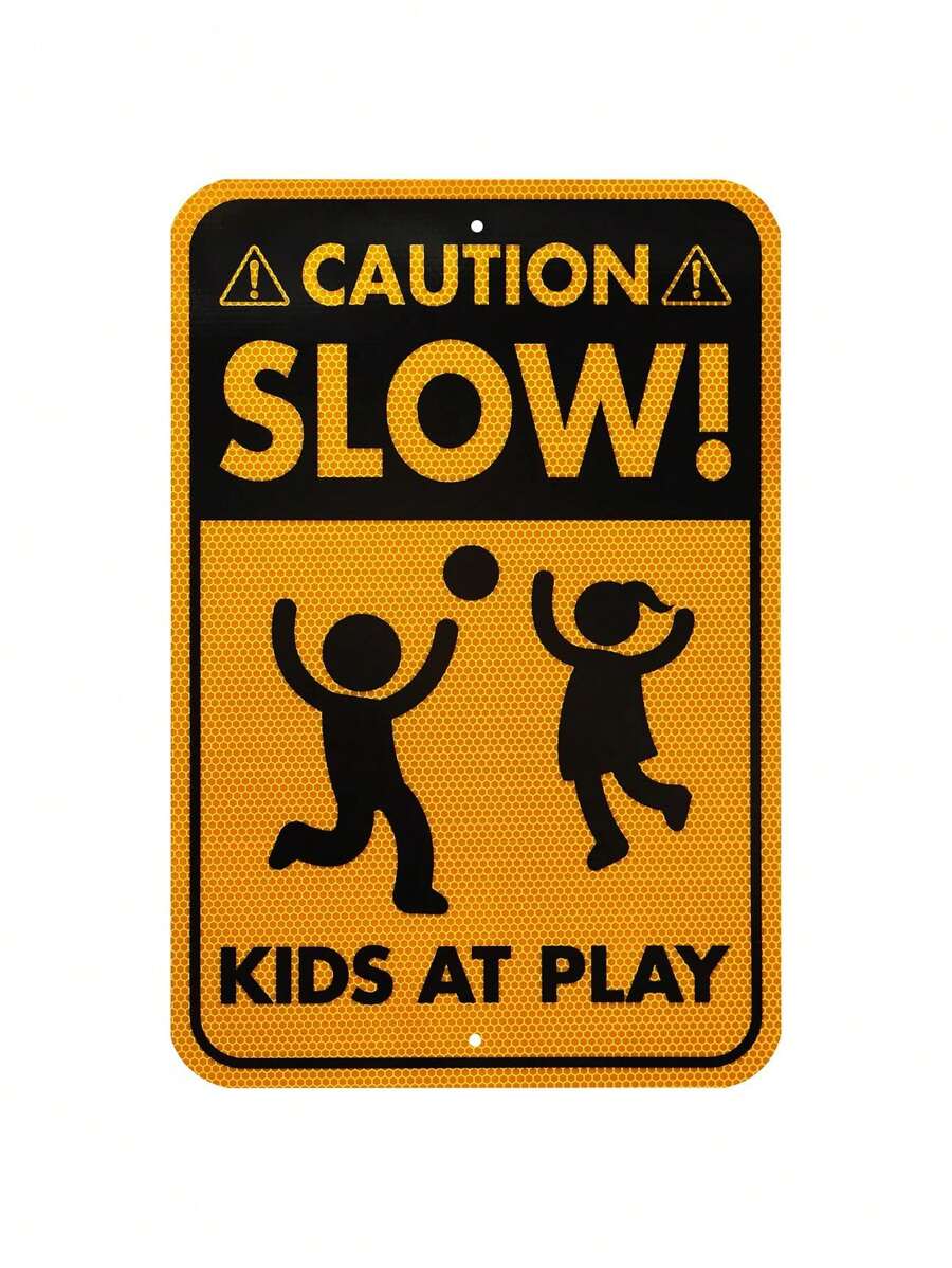 "Slow Down - Kids Playing" Sign | 17.75" X 12" Engineer Grade ...