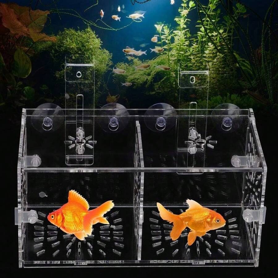 Aquarium Breeder Box, Acrylic Transparent Fish Breeding Box Tank ...