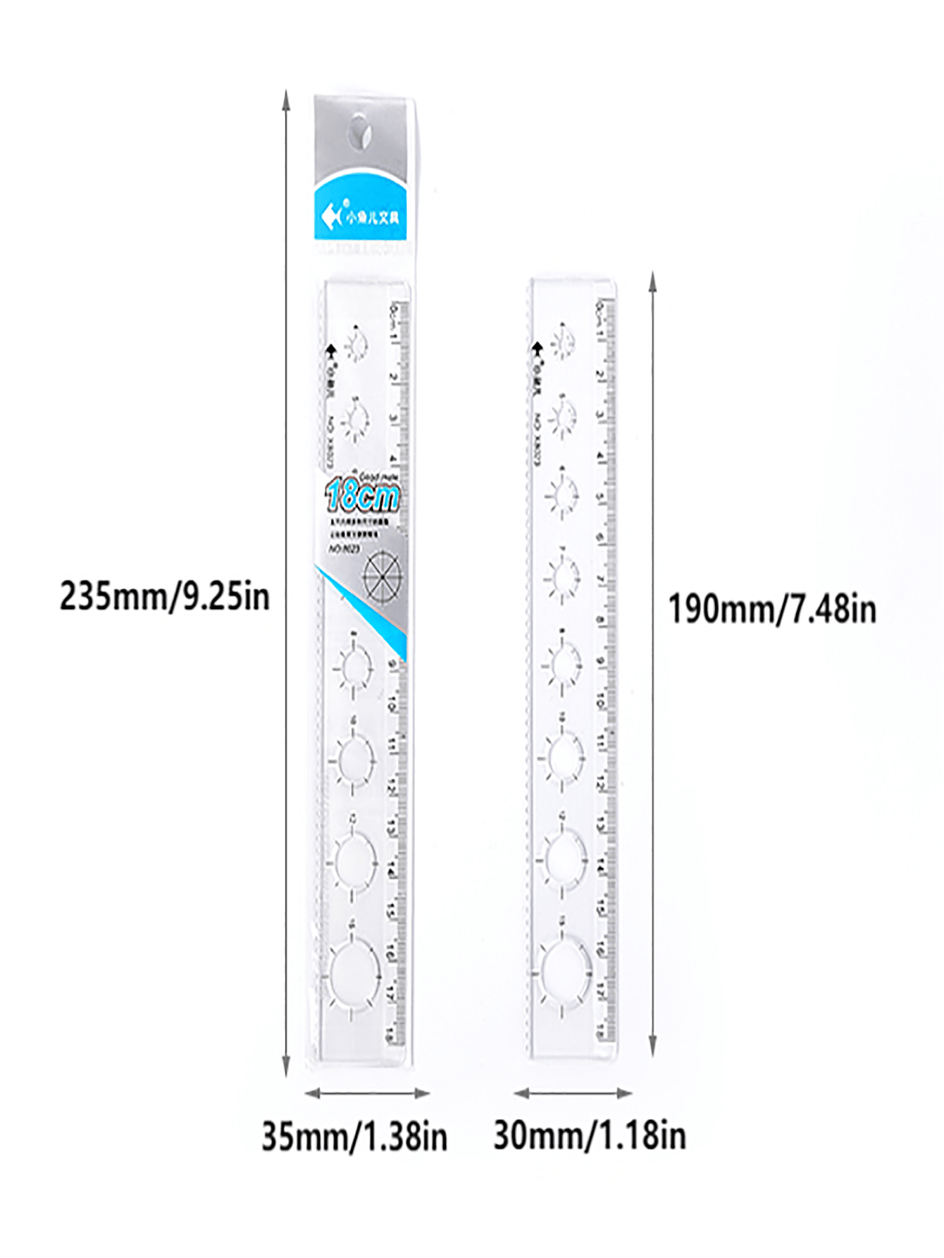 1pc 18cm Ruler With Holes And Rigidity | SHEIN USA