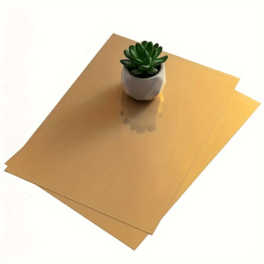 20 Sheets A4 Size Printable Glossy Gold Vinyl Waterproof Sticker Paper ...