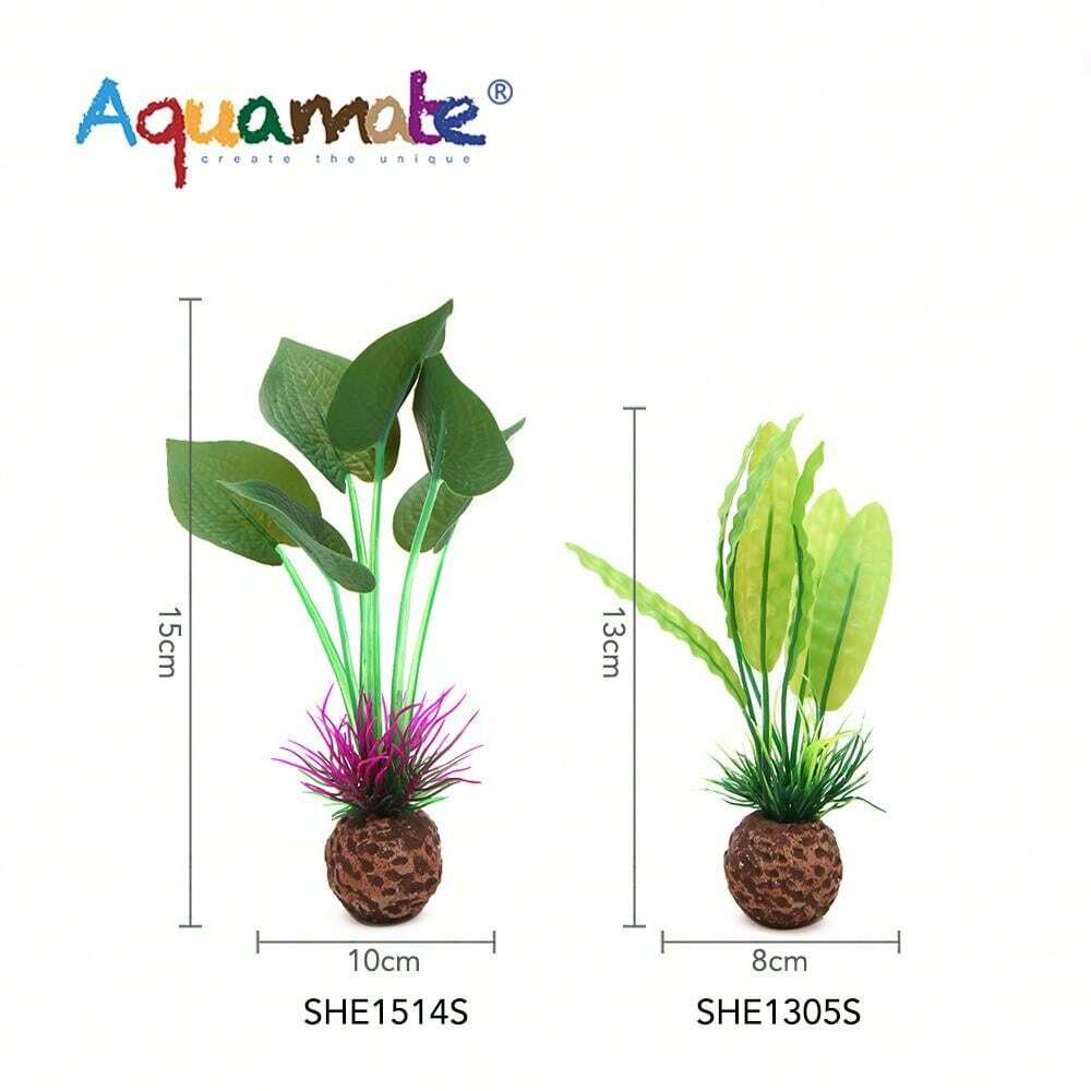 1pc Artificial Aquatic Plant For Fish Tank Decor, Handmade Fake ...