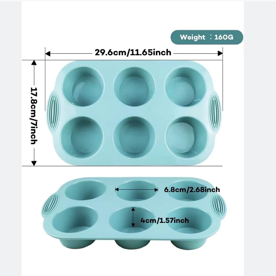 Conjunto De 6 Moldes Para Hornear Pasteles Resistentes A Alta ...