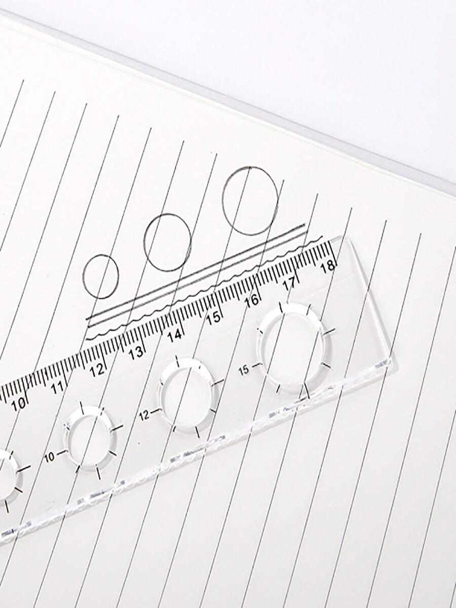 1pc 18cm Ruler With Holes And Rigidity | SHEIN USA