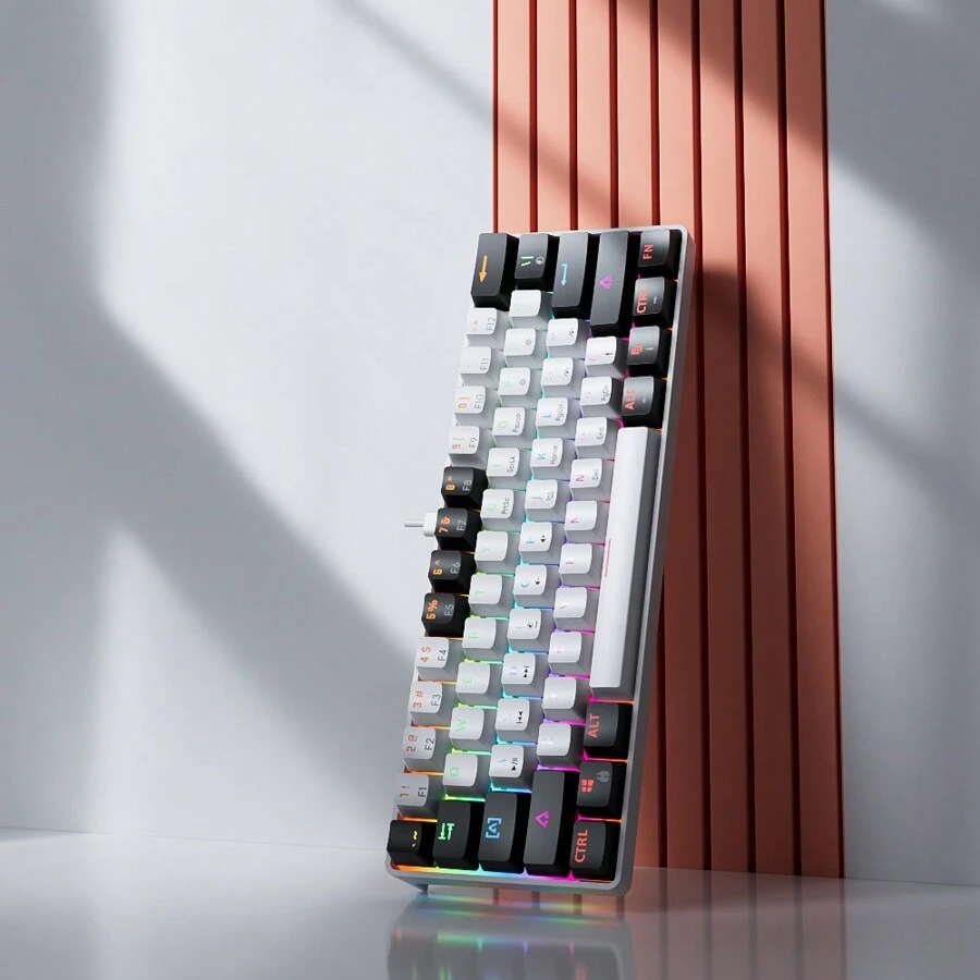 MUCAI MK61 USB C Connection Game Esports 61 Key Mechanical Keyboard ...