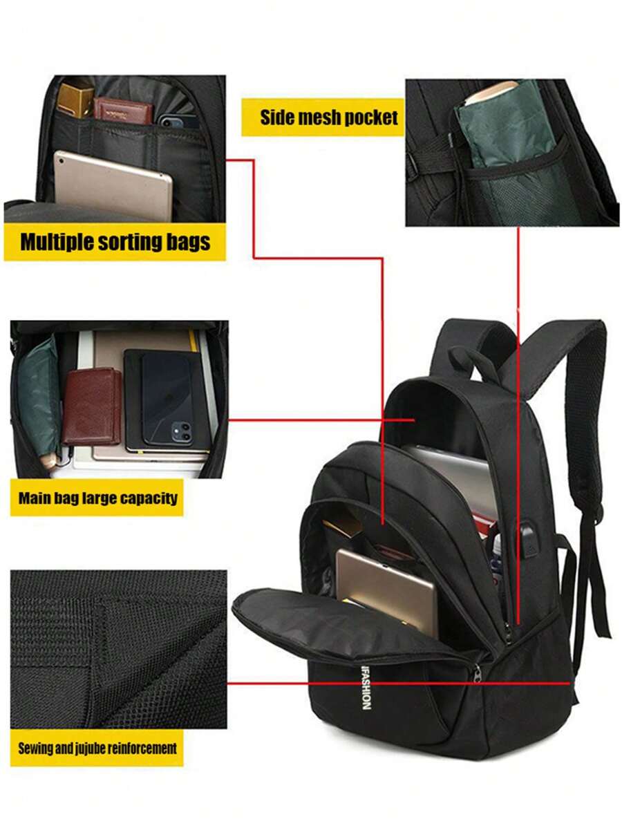Leisure School Bag Male Canvas Simple Backpack Male Korean Version ...