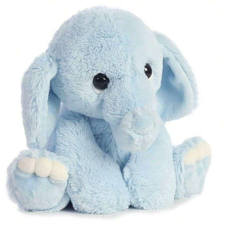 Ebba Lil' Benny Phant, Elephant 10" Inch Blue Stuffed Animal Plush Toy ...