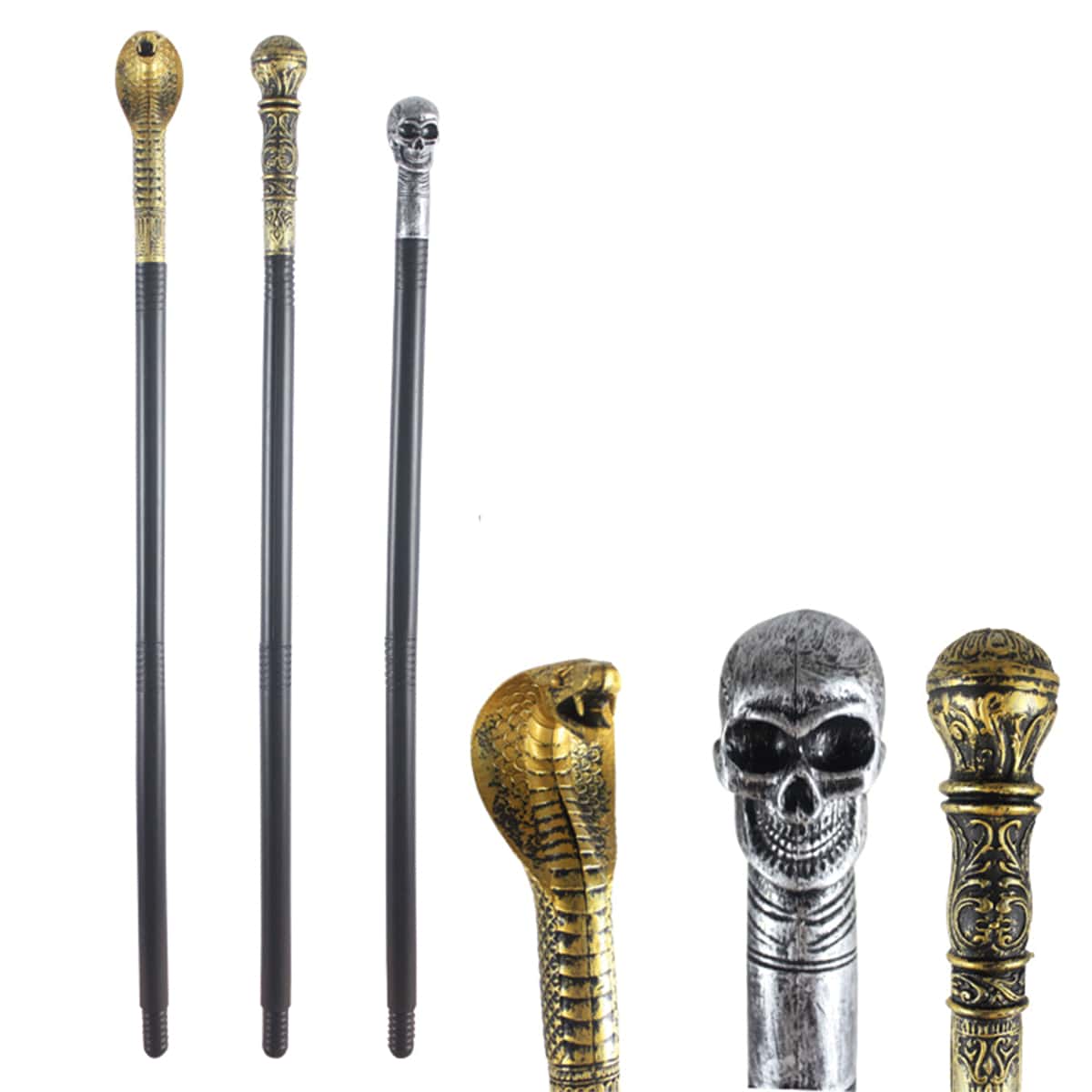 1PC General Cosplay Snake Head The Scepter Acting Props Props Egyptian ...