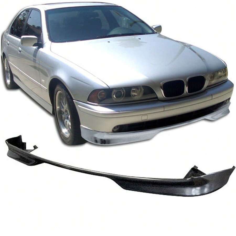 Front Lip Fits 1997-2000 BMW E39 5-Series,M-Tec Style Unpainted Black ...
