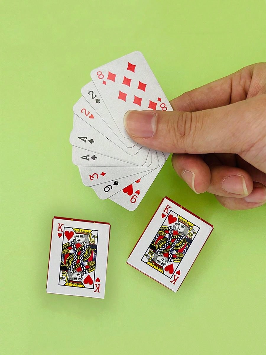 2 Sets Of Cute Mini Playing Cards, Creative Holiday Gifts, Small ...