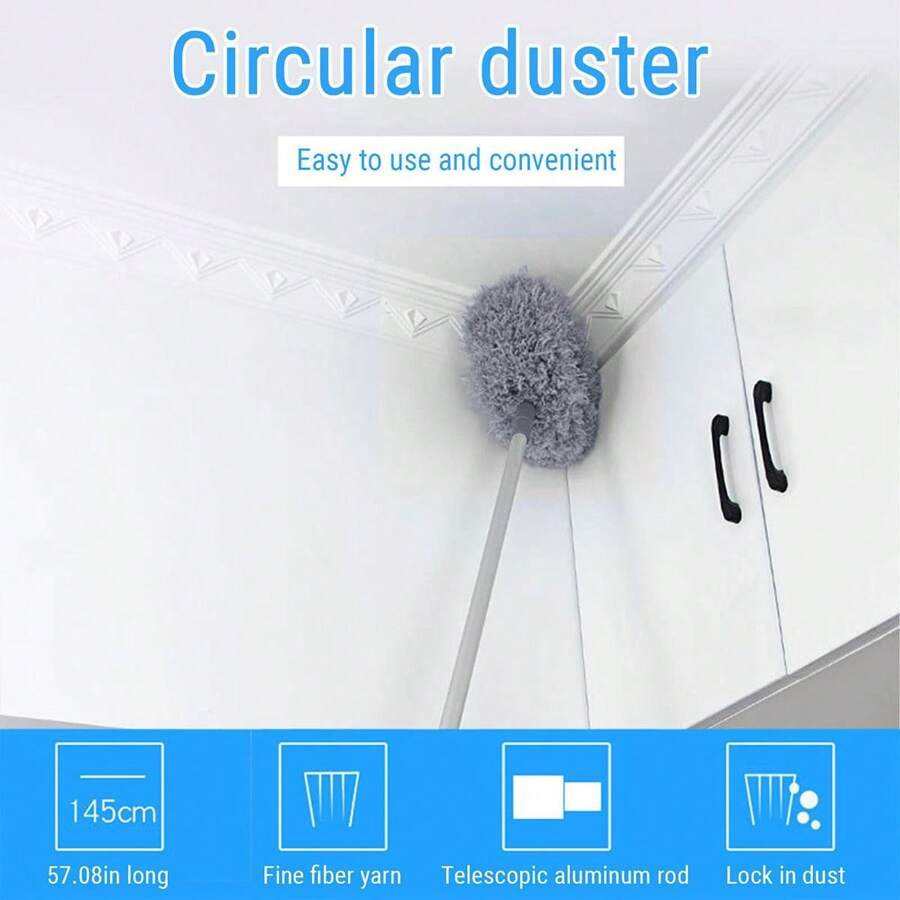 1Pc Ceiling Fan Cleaner Dusters With Extension Pole, Ceiling Fan Blade ...