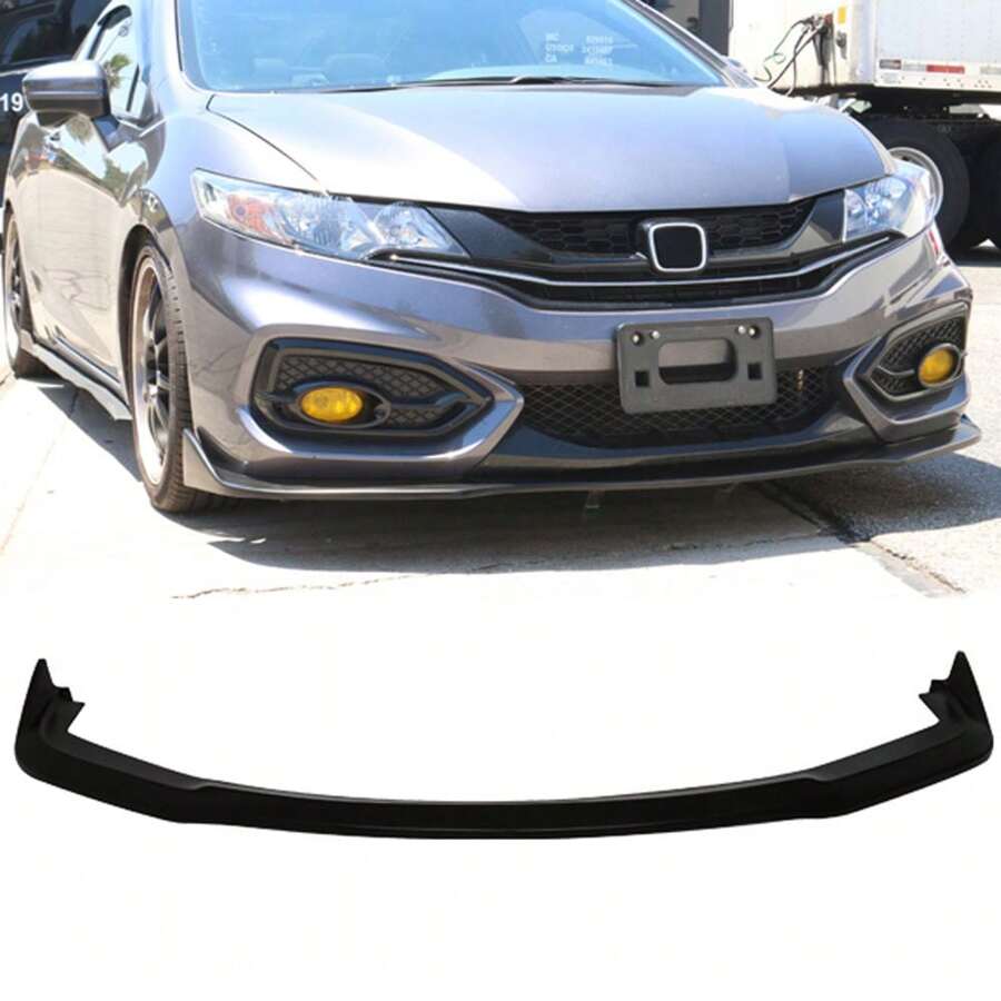Front Lip Fits 2014-2015 Hondas' Civic Coupe 2Dr CS2 Style Car Lip ...