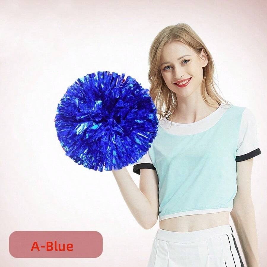 2pcs Cheerleading Pom Poms Hand Flowers For Cheerleaders Cheerleading ...