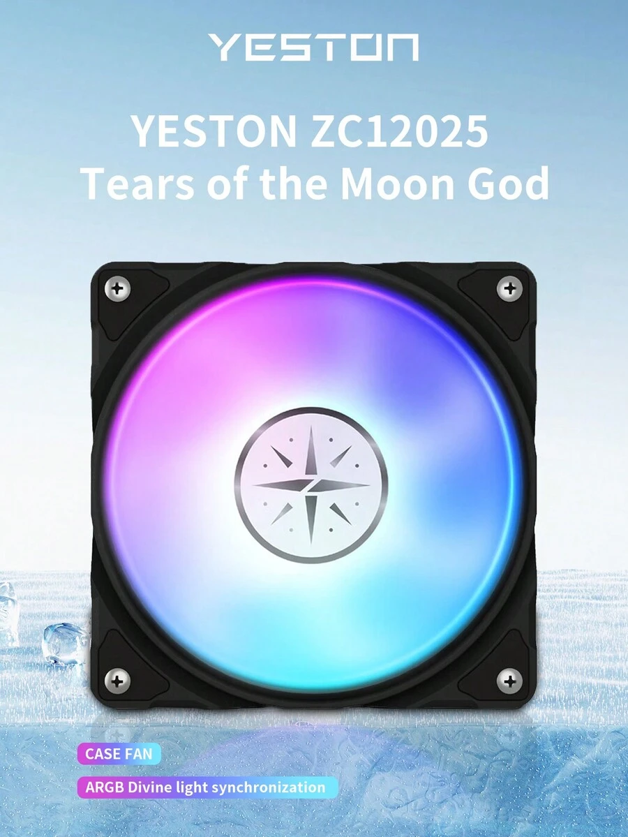 YESTON ZC12025 BLING BLING Cherry Blossom Wedding Case Fan ARGB Divine ...