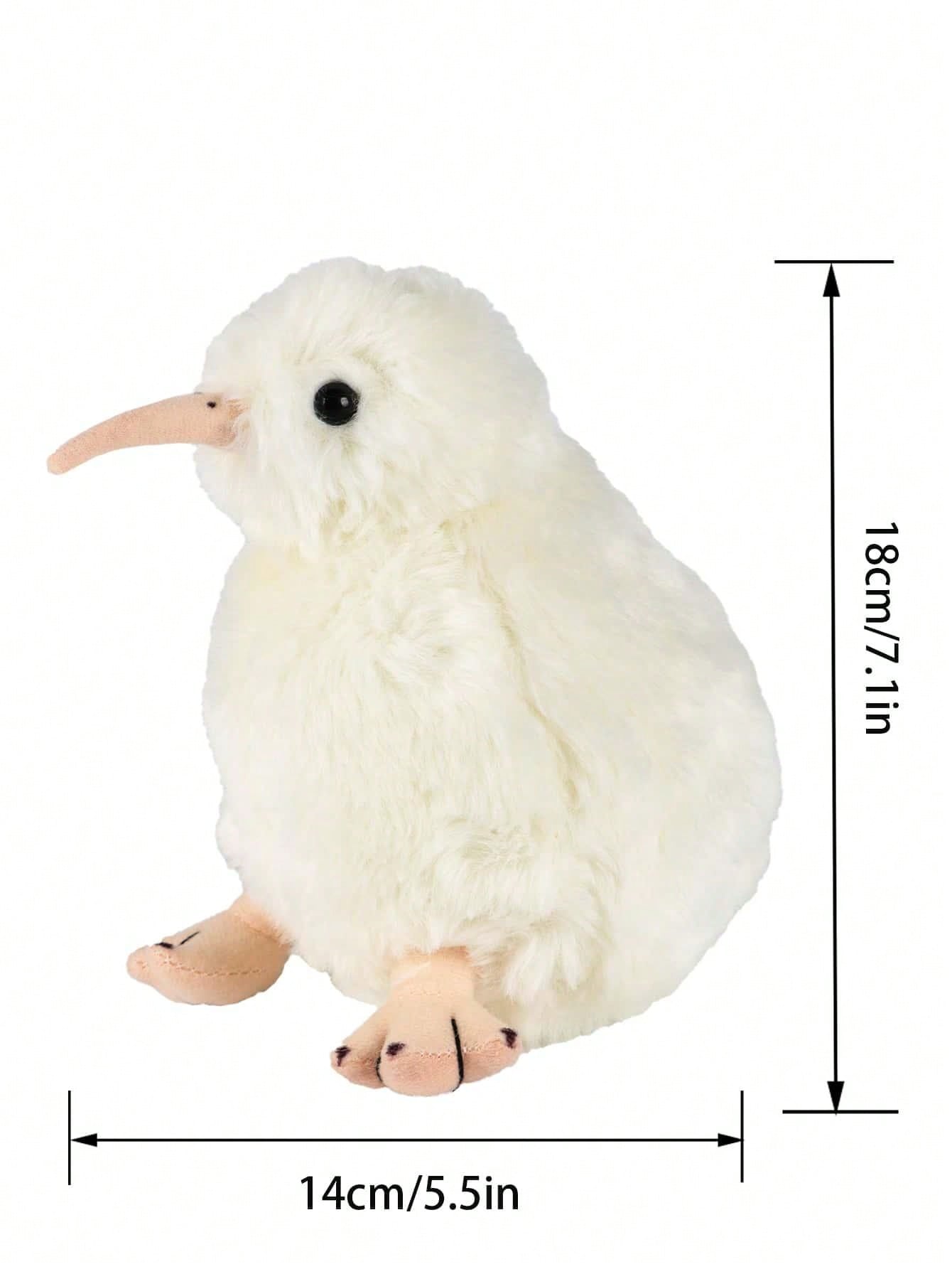 7.1inch Lifelike Kiwi Bird Plush Toy Kiwi Bird Stuffed Animal Soft Toy Lifelike Furry Bird Cute ...