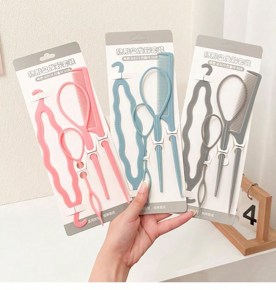 Hair Braiding Tool Set For Girls Includes Headbands, Hair Ties, Bobby ...