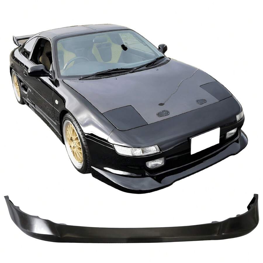 Front Lip Fits 1991-1995 Toyota MR2,AW Aeroware Style Unpainted Black ...