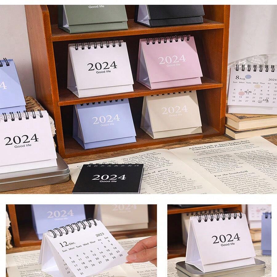 Mini Desk Calendar With Planner And Timing Self-Discipline Check-In ...