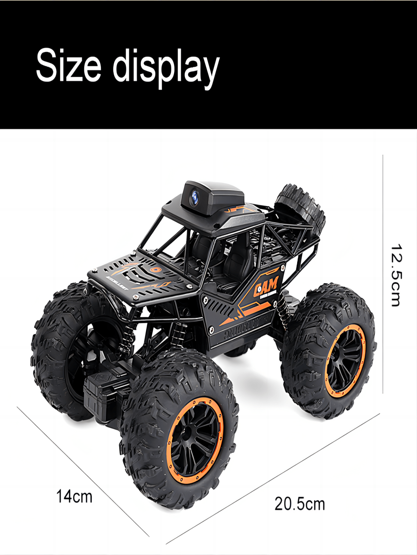 BALCK RC Cars Remote Control Car With HD FPV Camera, 1/18 Scale Off-Road Remote Control Truck ...