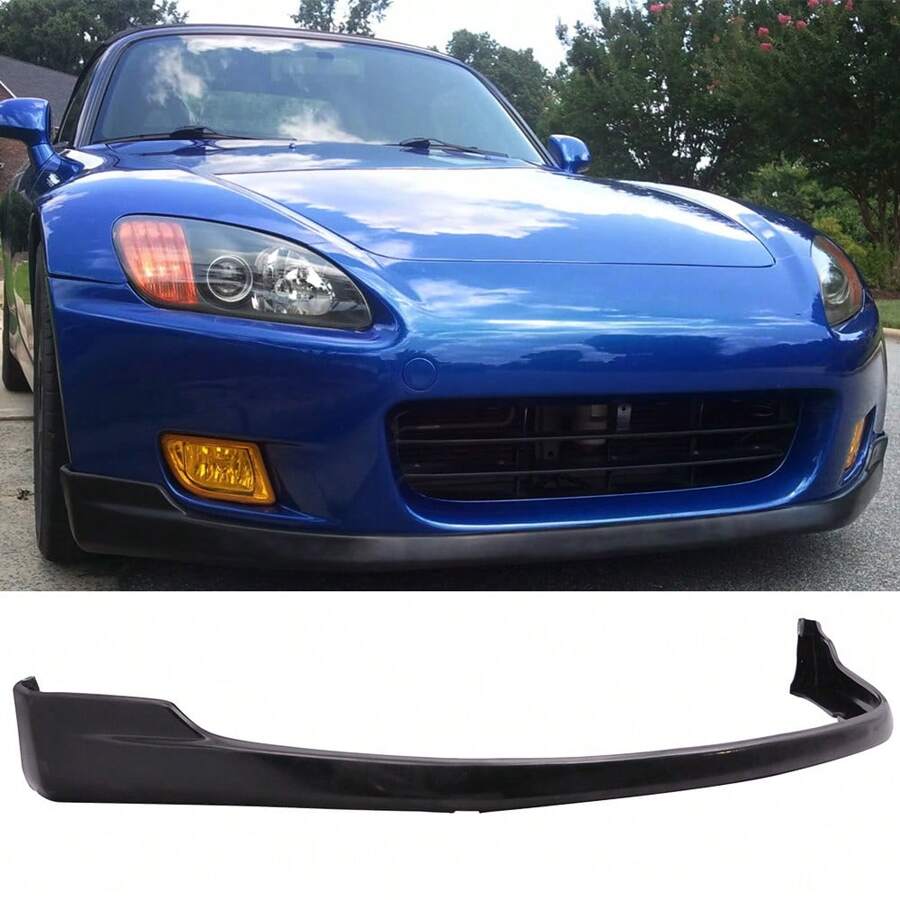 Front Lip Fits 2000-2003 S2000 AP1 T-R Style Unpainted Black Front ...