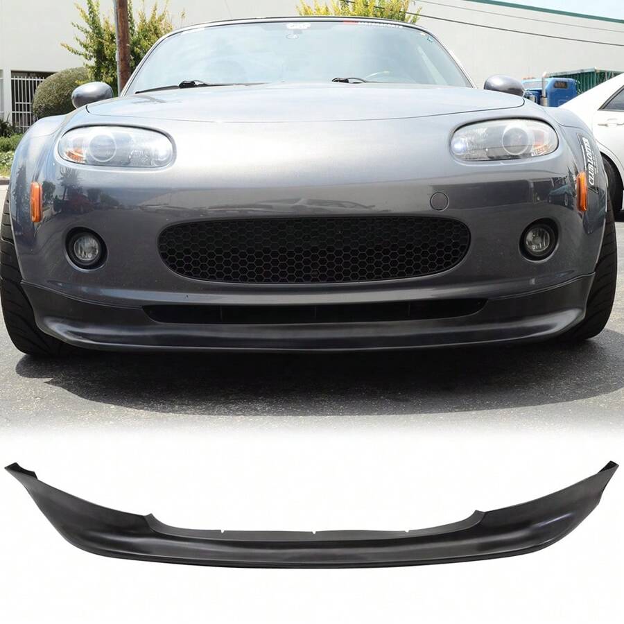 Front Lip Fits 2006-2008 M_A_Z_D_A MX-5 Miata,GV Style Black Front ...