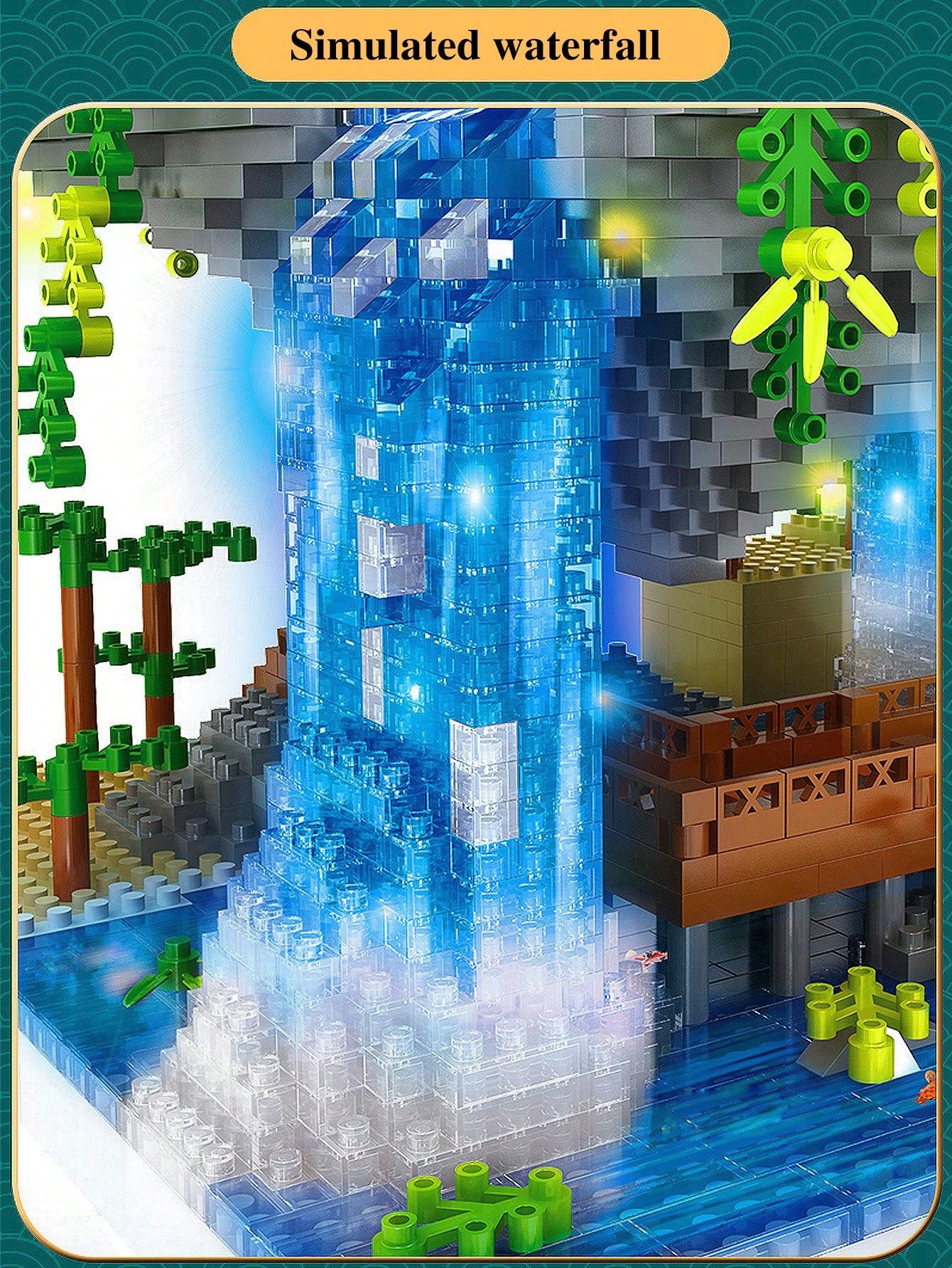 Adults Diy Assembly Blocks Set For Ancient Architecture Cherry Blossom ...