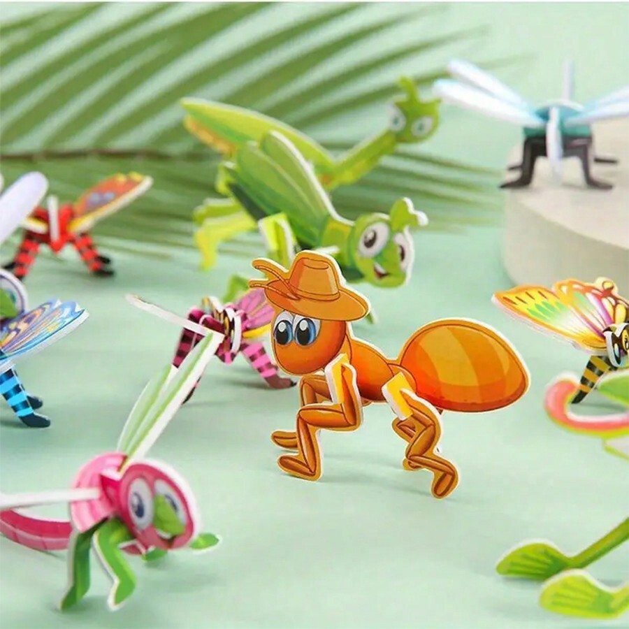 Set Of 20 Interesting Insect Paper Puzzles Educational Toy For Children ...