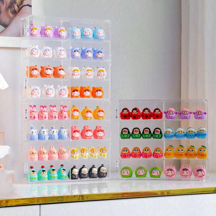 Cute Miniature Blind Box Display Case For Collectibles With Clear ...