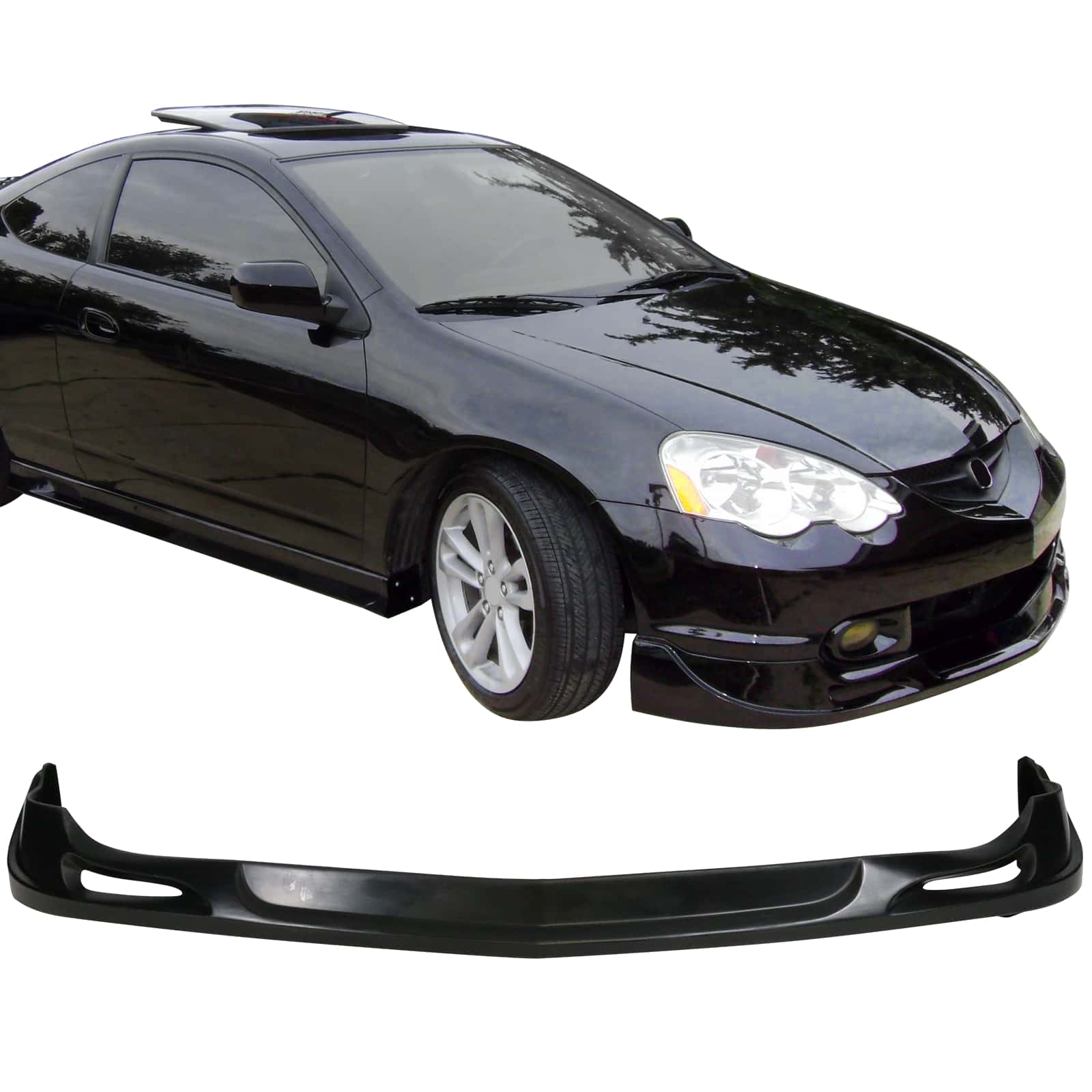 Front Lip Fits 2002-2004 Acura RSX DC5,Sport Style Unpainted Black ...