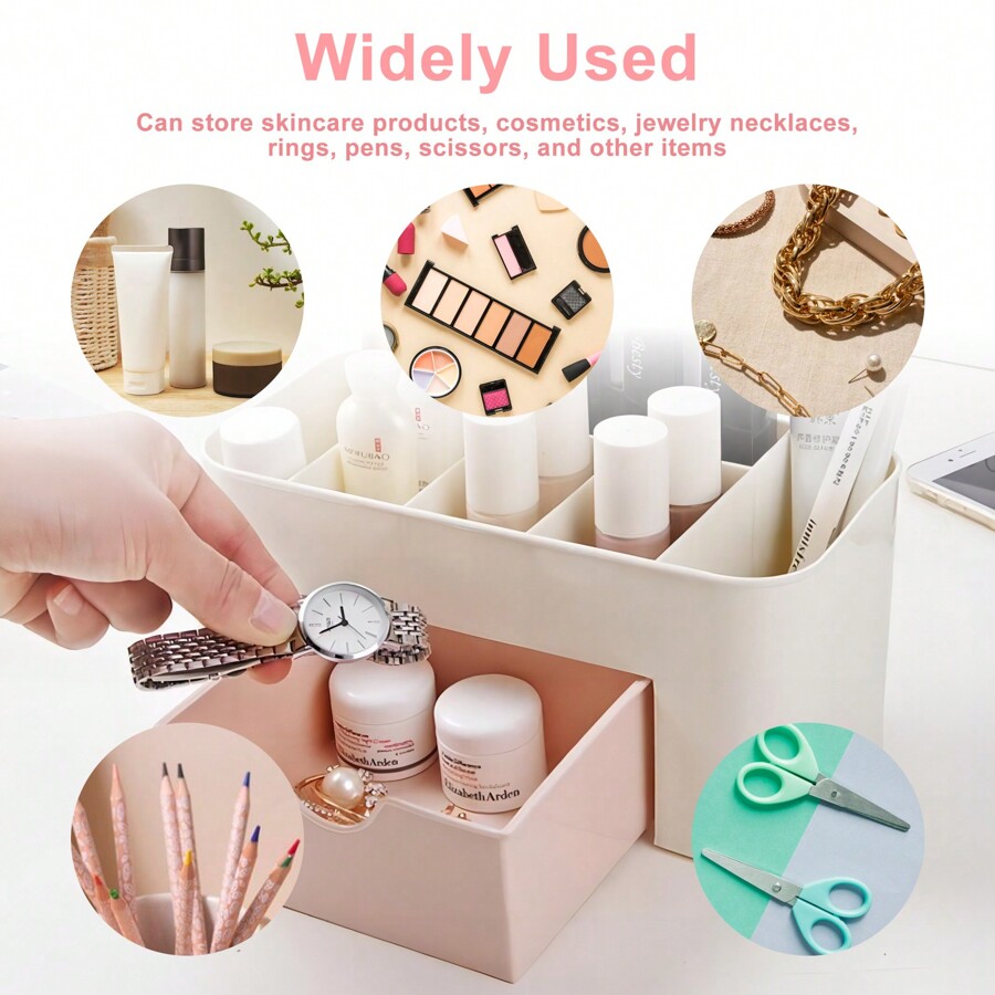 Desktop Drawer Storage Box Desktop Storage, Multi-Functional Storage ...