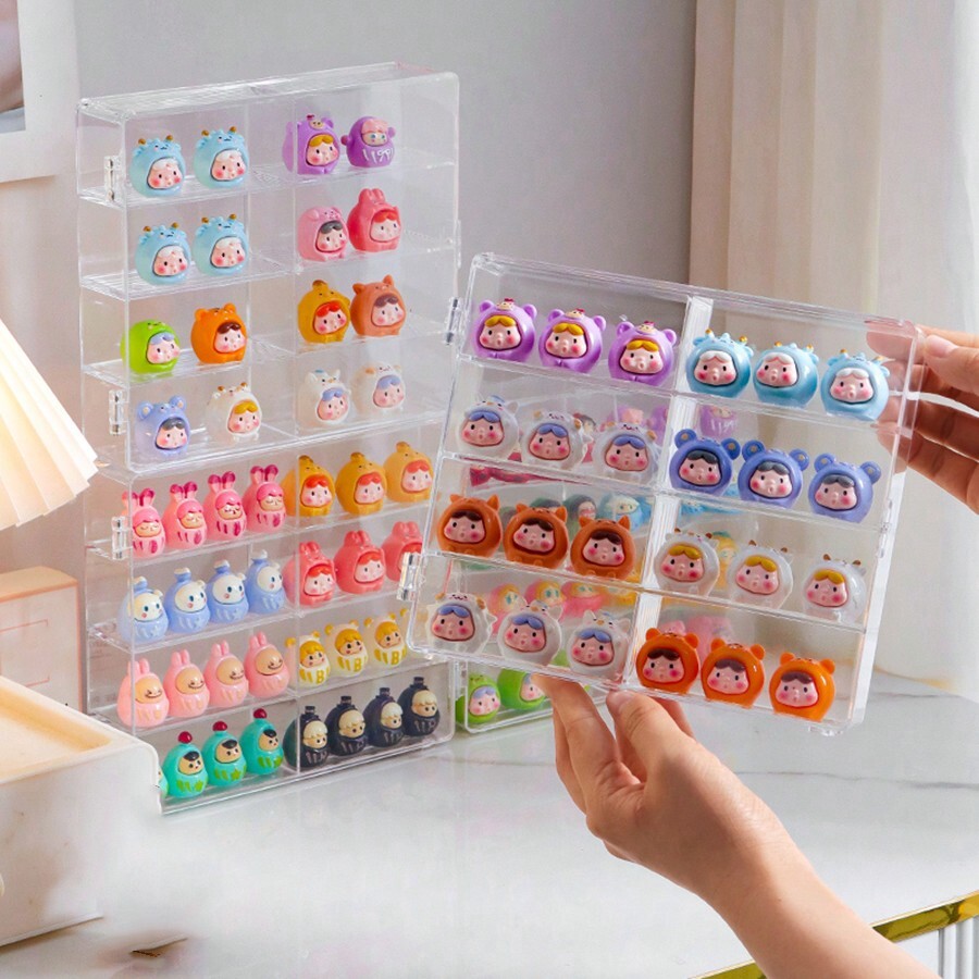 Cute Miniature Blind Box Display Case For Collectibles With Clear ...