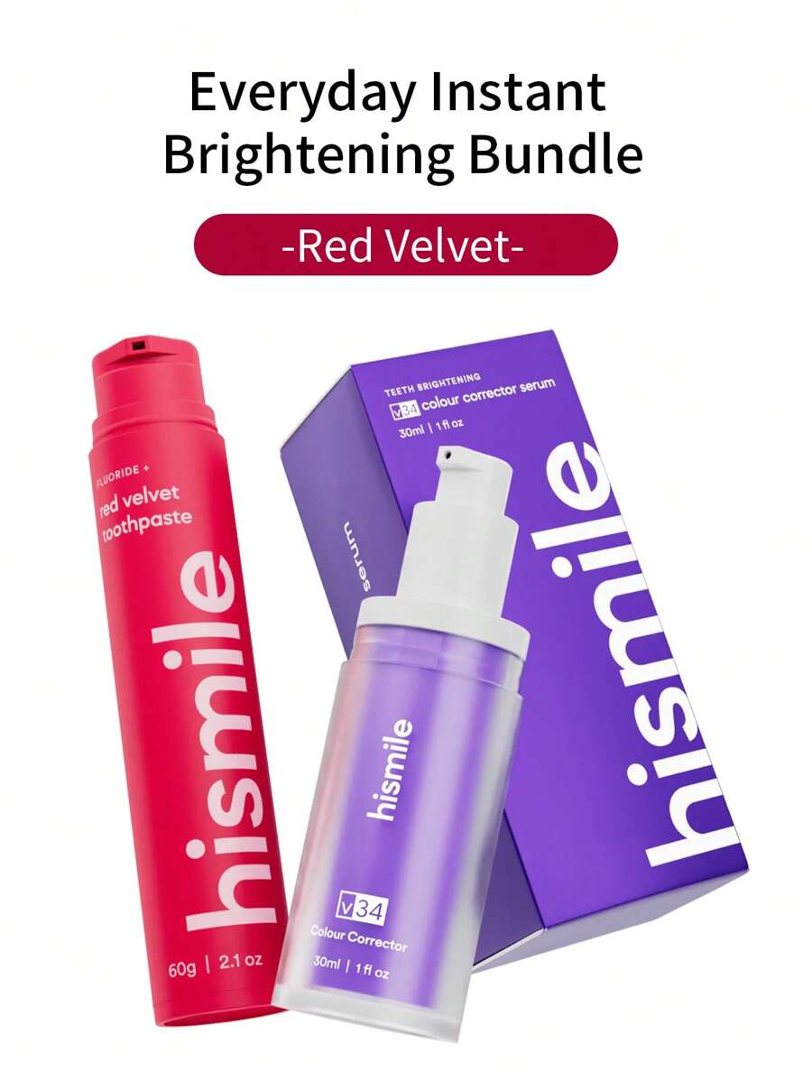 Hismile Everyday Instant Brightening Bundle,Include One V34 Colour ...