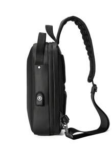 resilver Resilver Anti Theft Waterproof EVA Hard Shell USB Charging Men ...