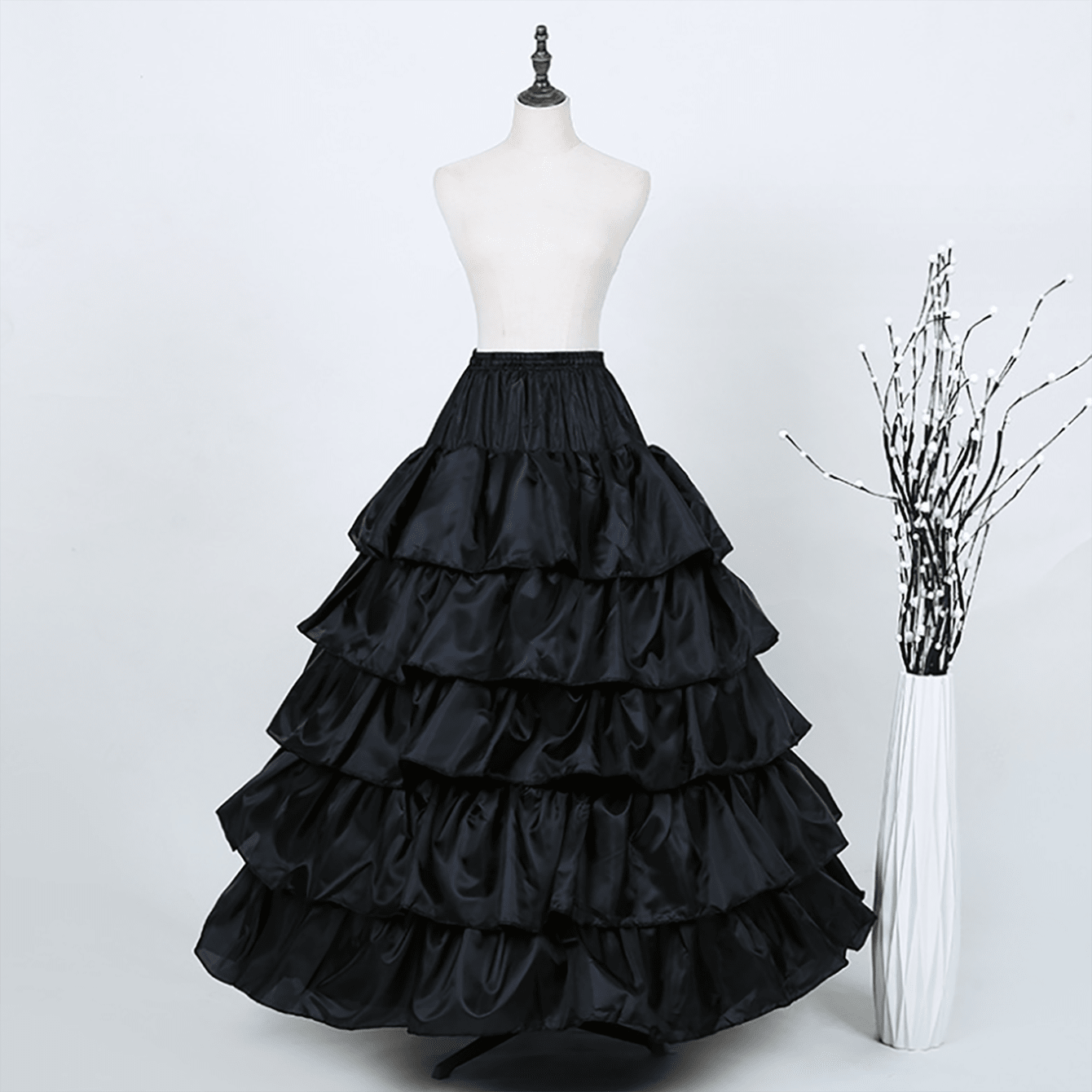 1pc Wedding Dress With Bone & Hoop Petticoat, Ball Gown Style ...