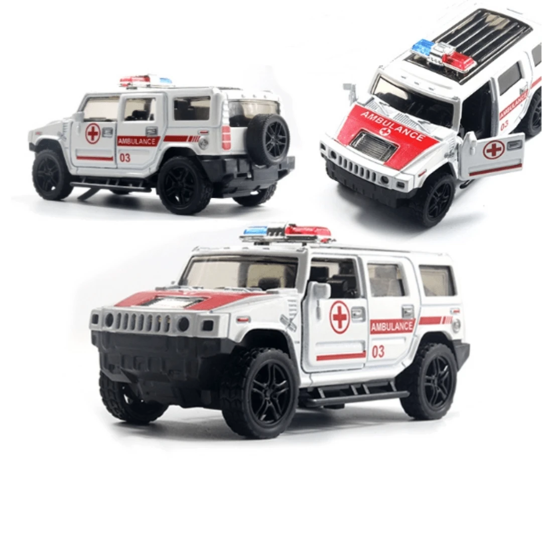 Alloy Firefighter Toy Engineering Car Model, Police Car & Automobile ...