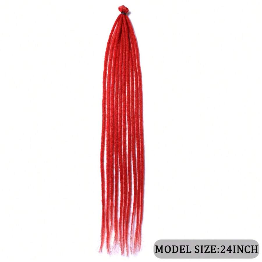 10 Strands/Pack 24 Inch Colorful Synthetic Dreadlock Extensions Thin 0 ...
