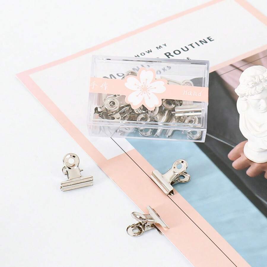 12 Pieces, Small Binder, Rose Gold, Gold, Silver, Small Binder Giant ...