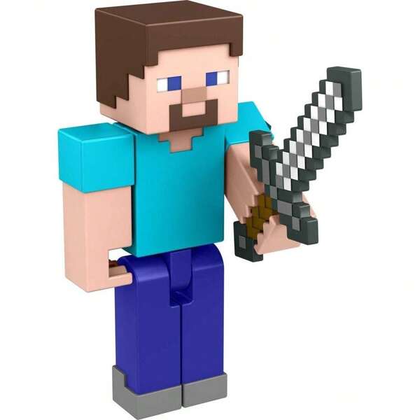 Mattel Minecraft Craft-A-Block Character Action Figures Based On The ...