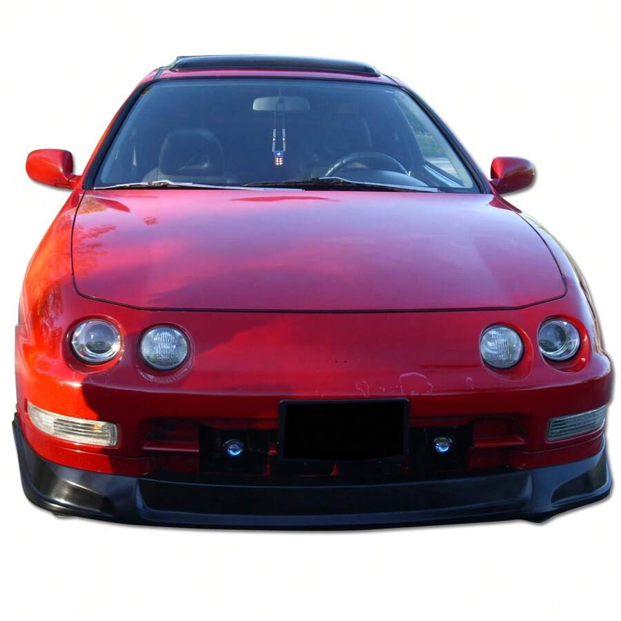 Front Lip Fits 1994-1997 Acura Integra, Unpainted Black Front Bumper ...