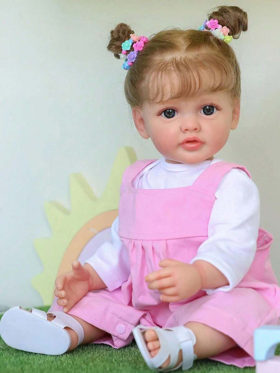 22 Zoll 55cm Realistische Ganzkörper-weichsilikon-wiedergeborene Baby ...