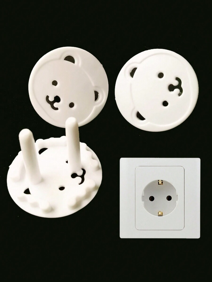 10pcs European Style Socket Safety Covers, Insulation Plug Protector ...