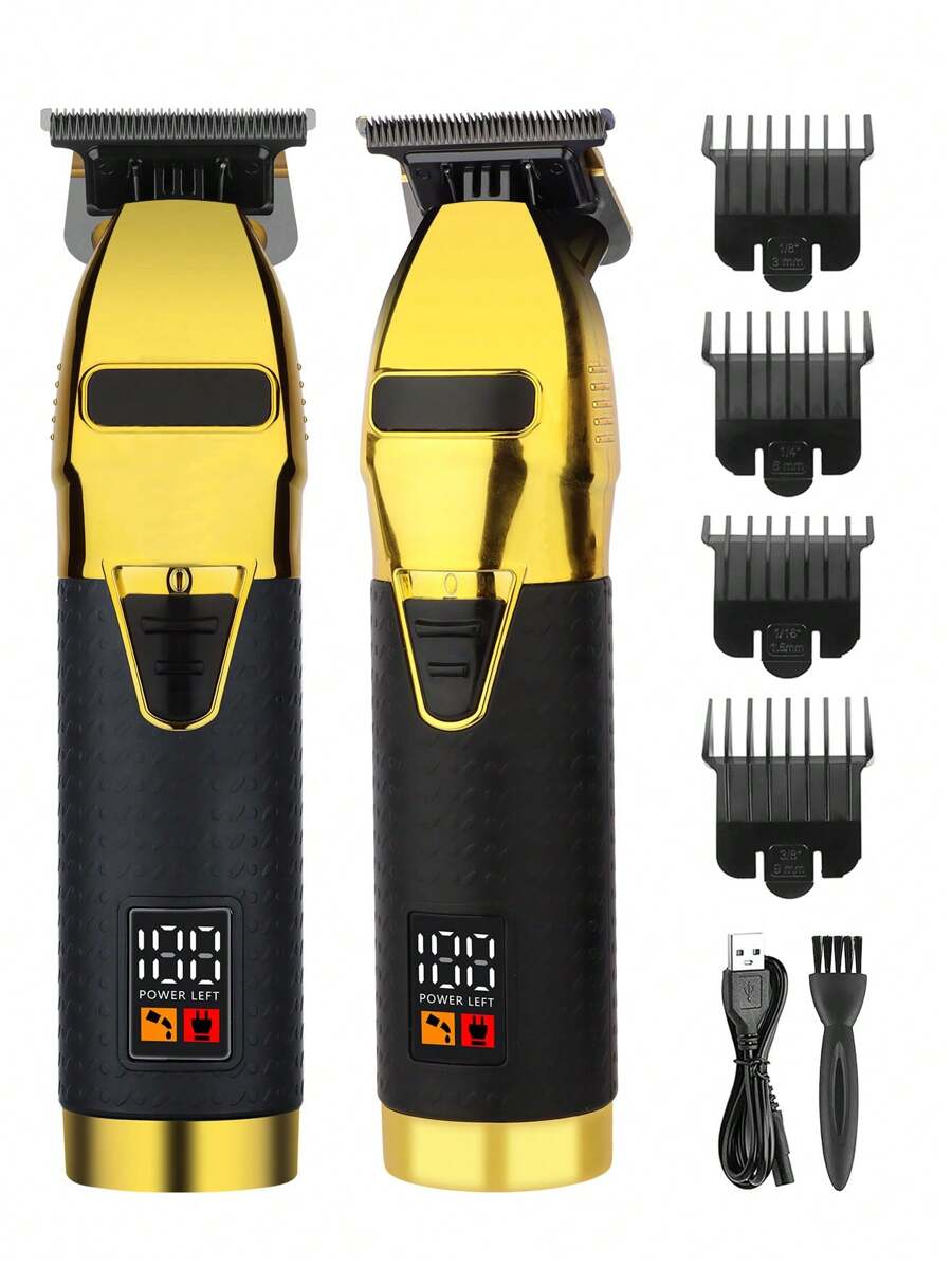 Professional Cordless Hair Trimmer, Hair Clipper T-Blade Hair Clipper ...