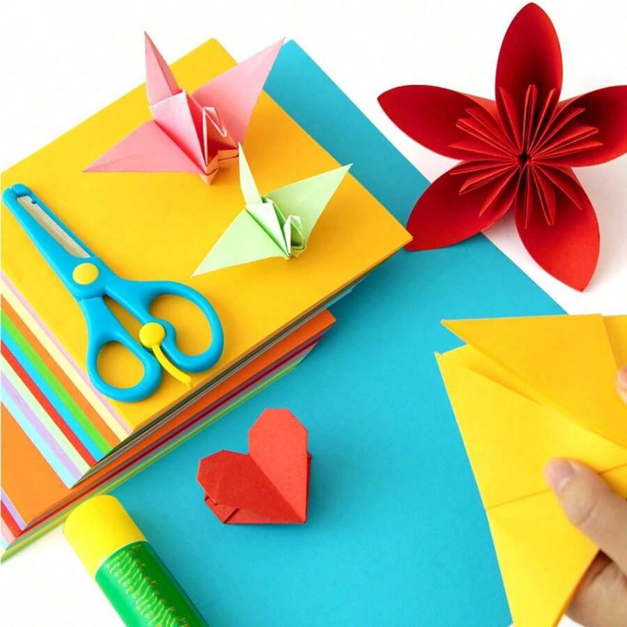 Origami Card Paper Set, Including Diy Color Card Paper A4 Paper ...
