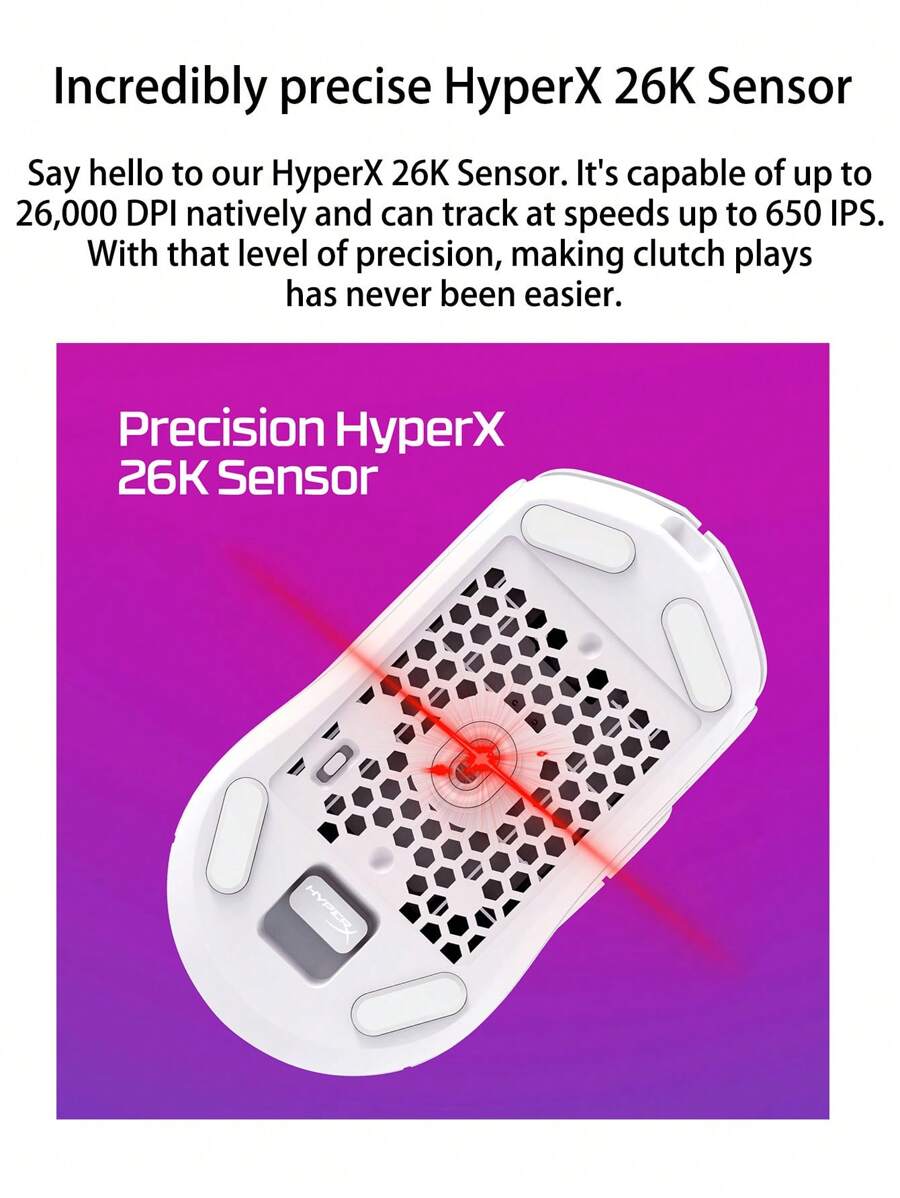 Hyperx Haste 2 Wireless Gamer Mouse 2 Mode Haste2 Lightweight 2.4ghz ...