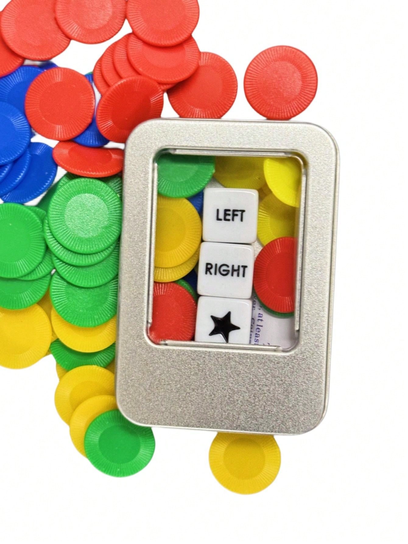 1 Set Left Right Center (Lrc) Dice Game, Fun Game Dice, Suitable For ...