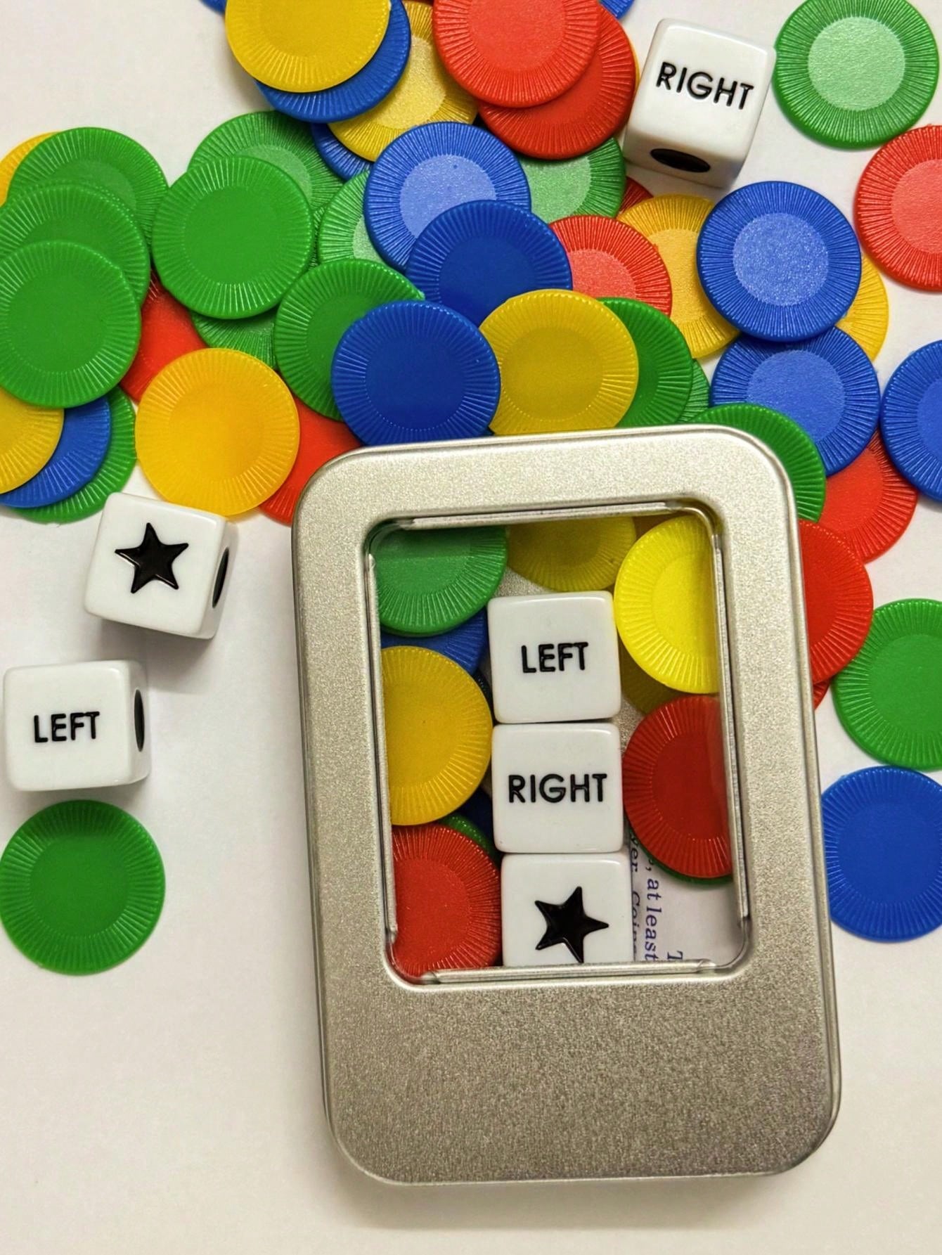 1 Set Left Right Center (Lrc) Dice Game, Fun Game Dice, Suitable For ...