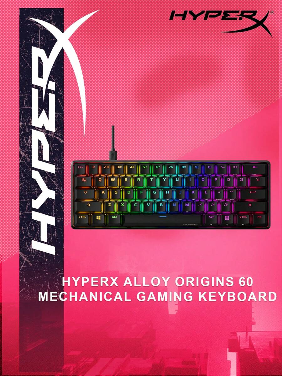 HyperX HyperX Alloy Origins 60 - Mechanical Gaming Keyboard Ultra ...