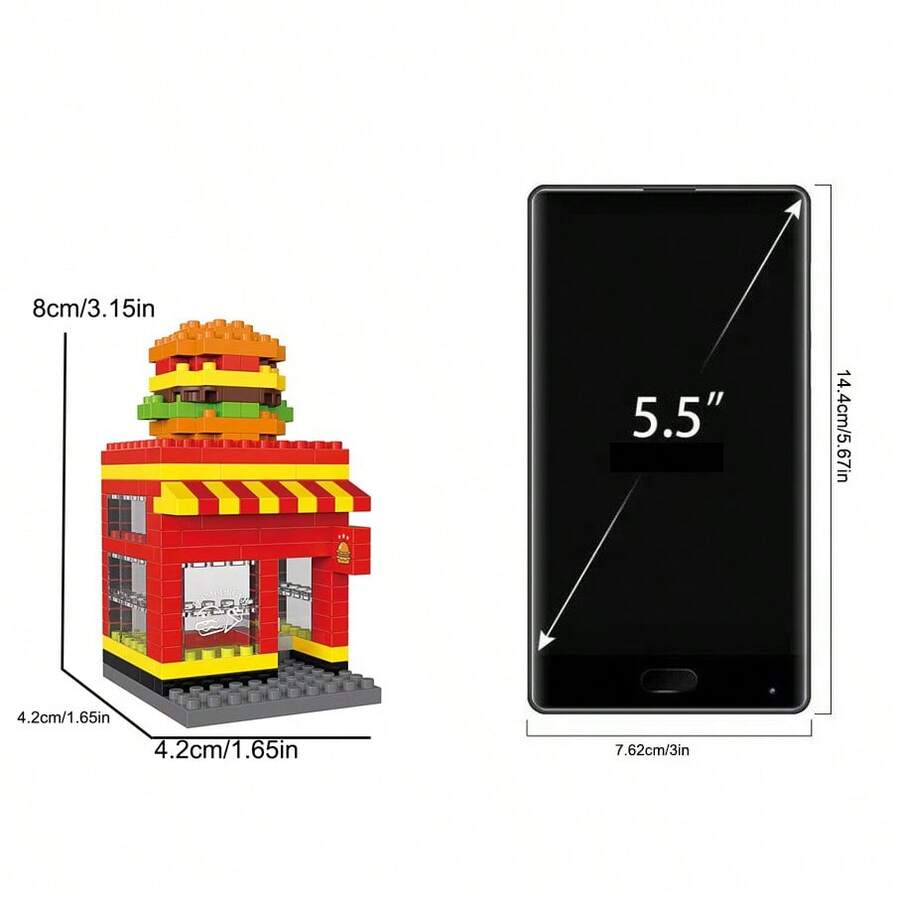 City Street View Mini Architecture 3d Building Block Set For Diy ...