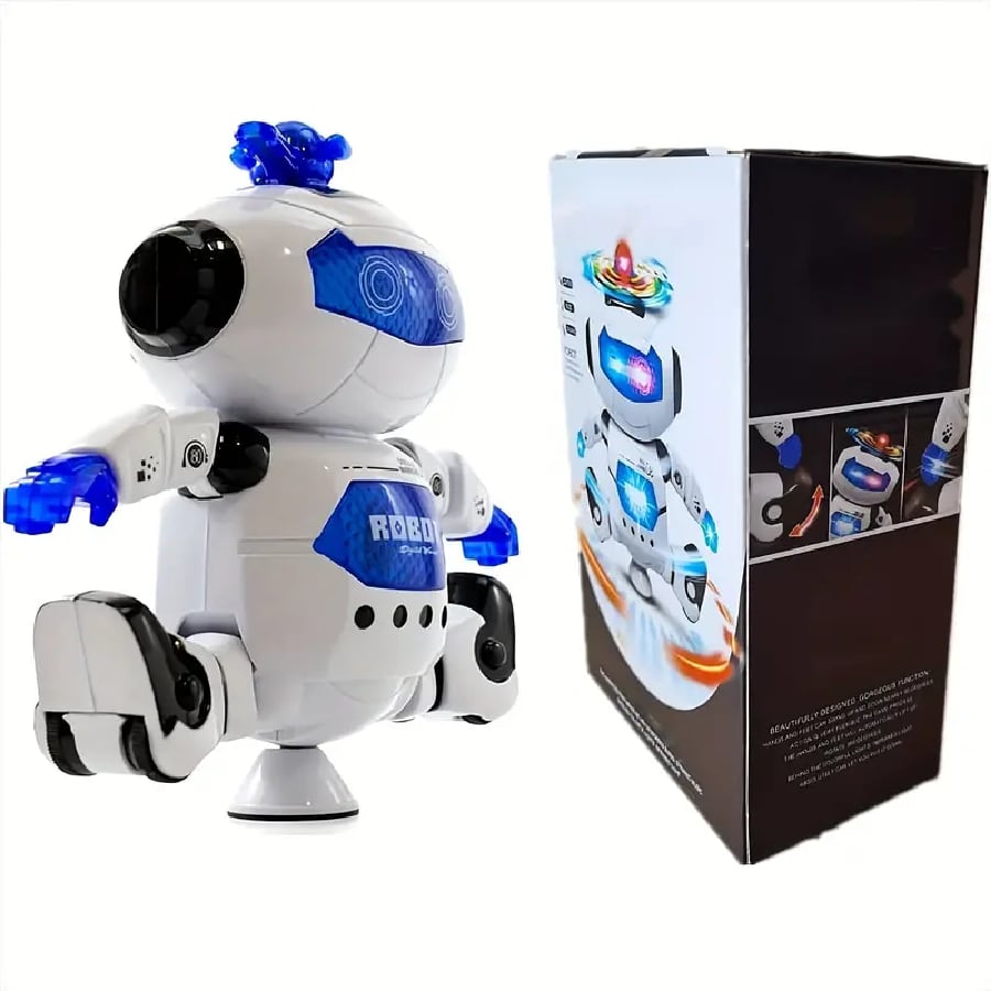 Smart Dancing Robot Toy With Lights, Music, 360 Degree Rotation ...