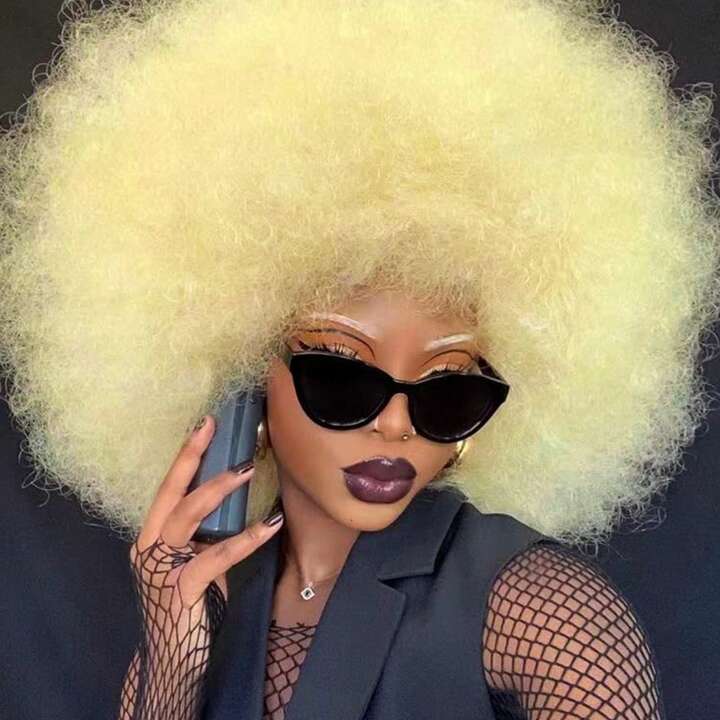 Afro puff wig store